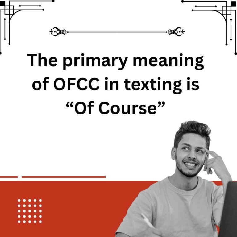 OFCC Meaning in Text